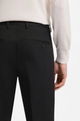 BOSS Straight-fit Pants In Italian Stretch Cotton