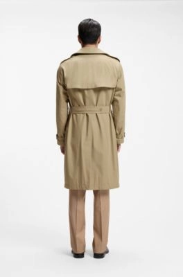 BOSS Cotton Twill Trench Coat