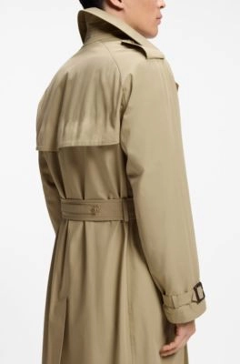 BOSS Cotton Twill Trench Coat