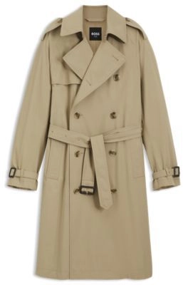 BOSS Cotton Twill Trench Coat