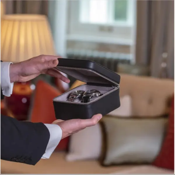 RAPPORT LONDON Hyde Park Two Watch Zip Case