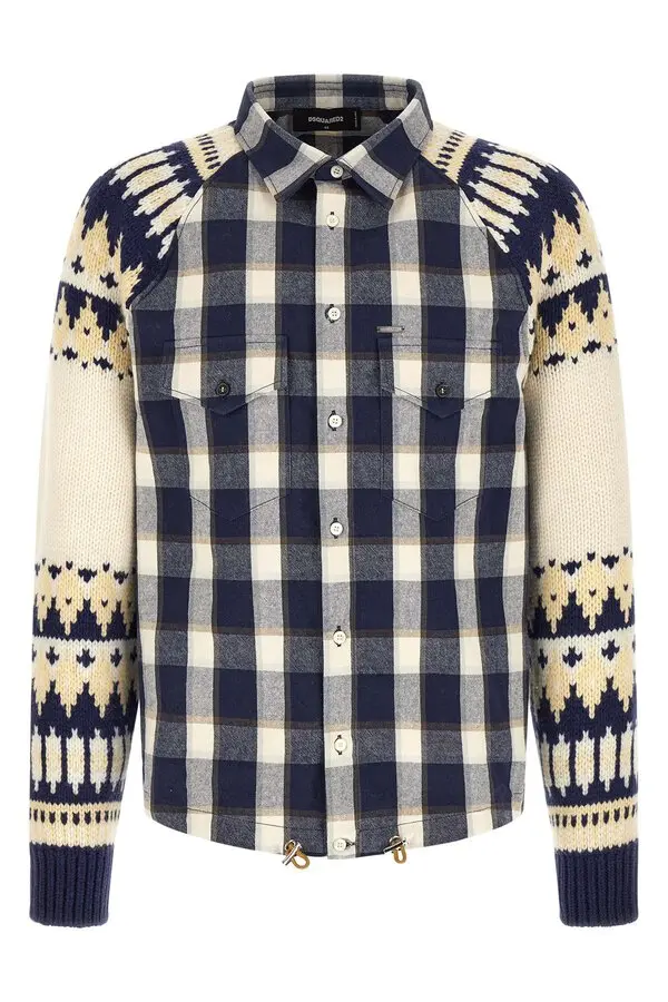 Dsquared2 Classic Check Drawstring' Shirt