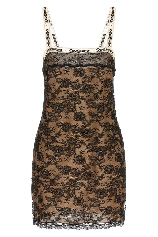 Saint Laurent Slip Dress - Black