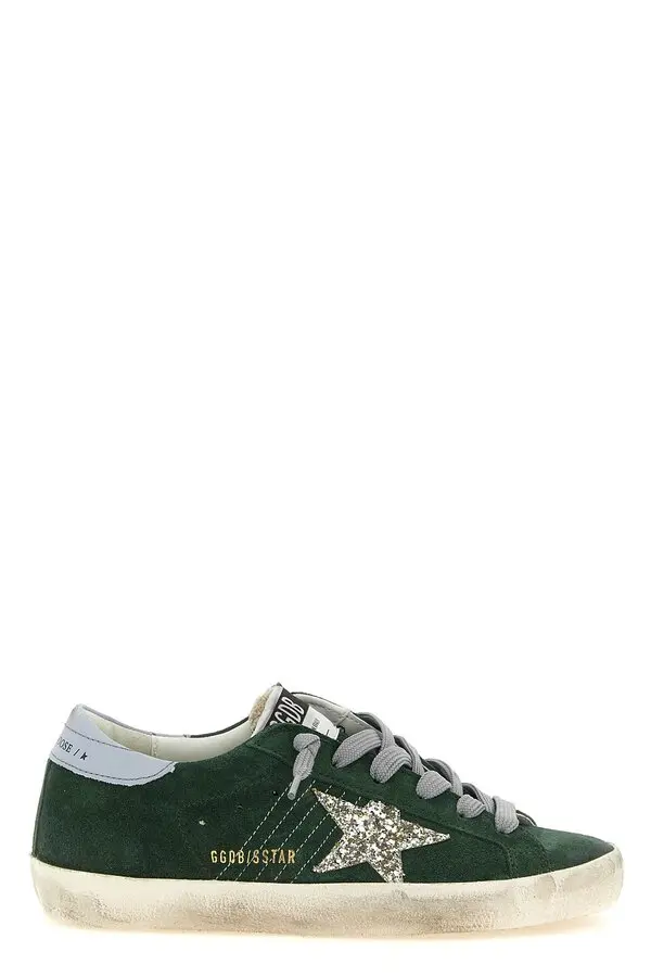 GOLDEN GOOSE Vintage 'super-star' Sneakers - Green