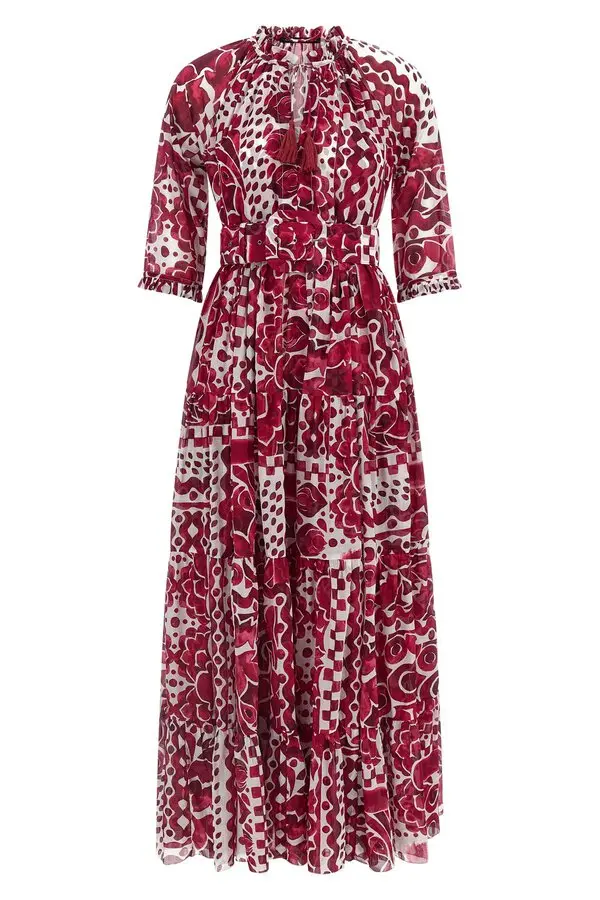 Samantha Sung Eden Printed Cotton Dress