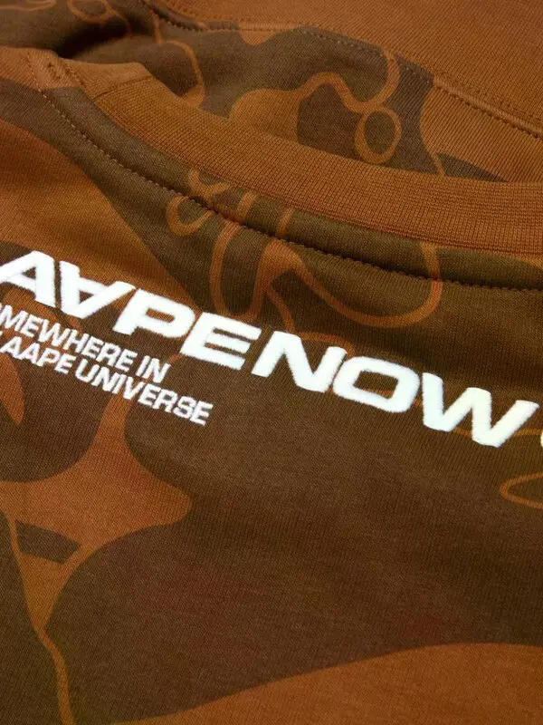 AAPE BY *A BATHING APE Moonface Camouflage-print Sweatshirt
