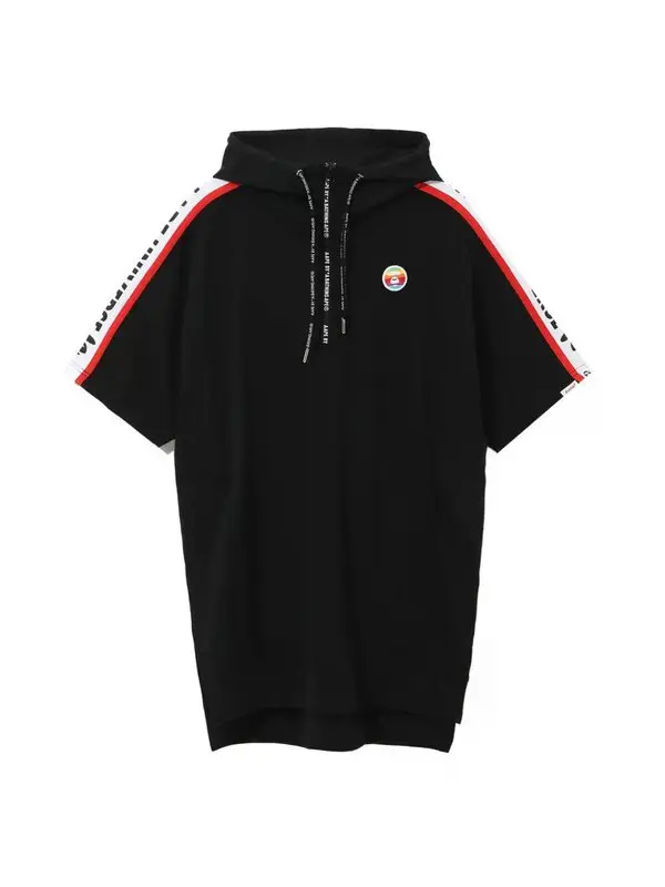 AAPE BY *A BATHING APE Logo-patch Short-sleeve Hoodie