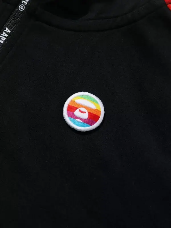 AAPE BY *A BATHING APE Logo-patch Short-sleeve Hoodie