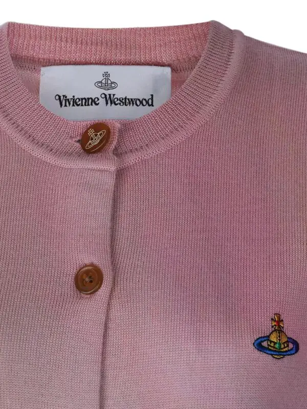 VIVIENNE WESTWOOD Orb-embroidered Button-front Cardigan