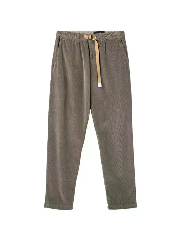 WHITE SAND Belted Corduroy Trousers
