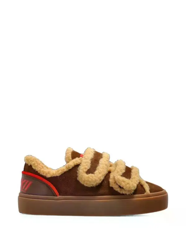 Inuikii Lila Shearling Low Leather Sneakers