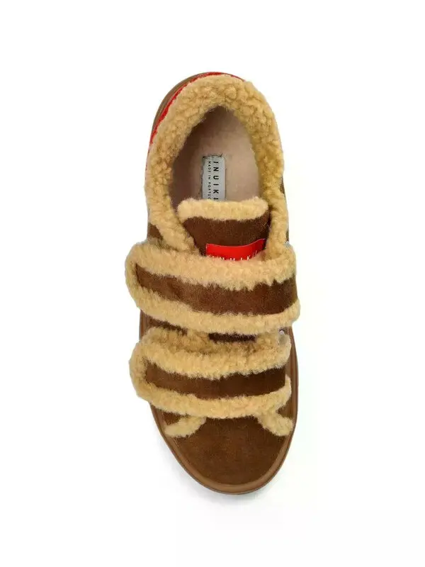Inuikii Lila Shearling Low Leather Sneakers