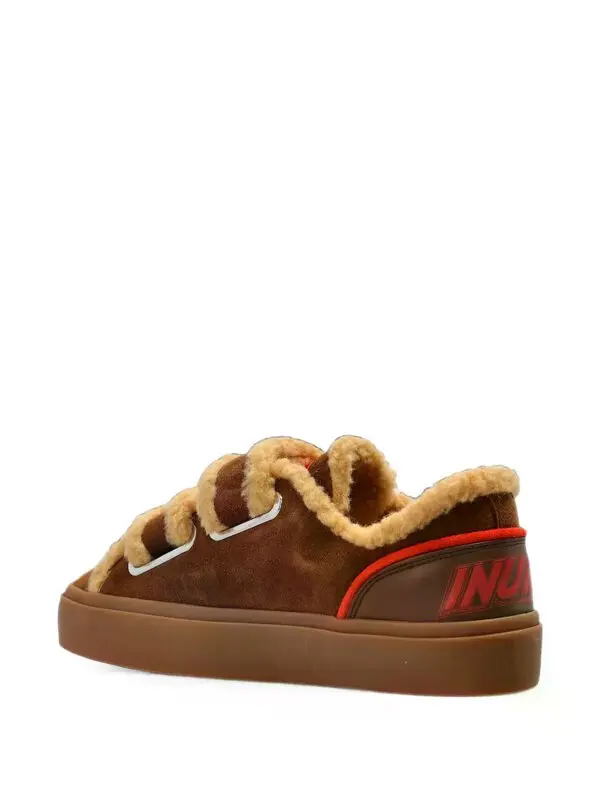 Inuikii Lila Shearling Low Leather Sneakers