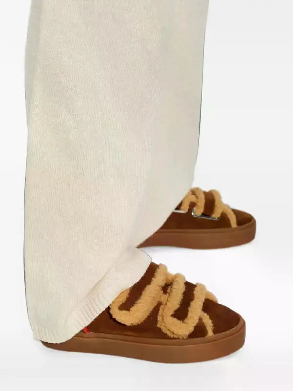 Inuikii Lila Shearling Low Leather Sneakers