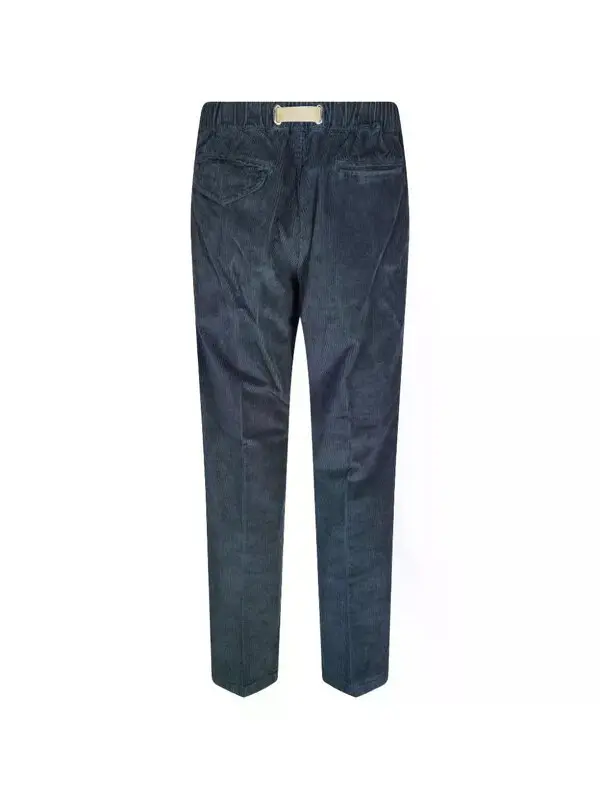 WHITE SAND Belted Corduroy Trousers