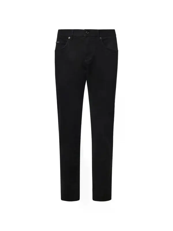 Dolce & Gabbana Logo-plaque Jeans - Black