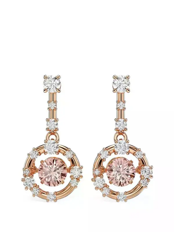 SWAROVSKI Crystal-embellished Drop Earrings - Pink