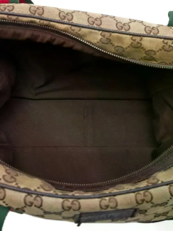 Gucci Gg Canvas Web Business Bag