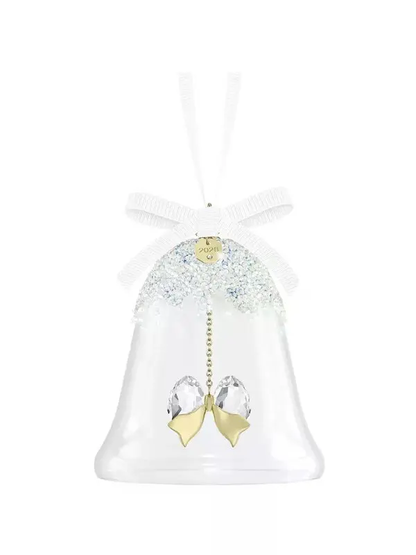 SWAROVSKI Crystal-embellished Bell Ornament - White