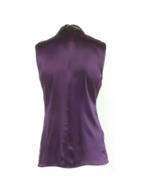 Etro Draped Beaded-neck Blouse