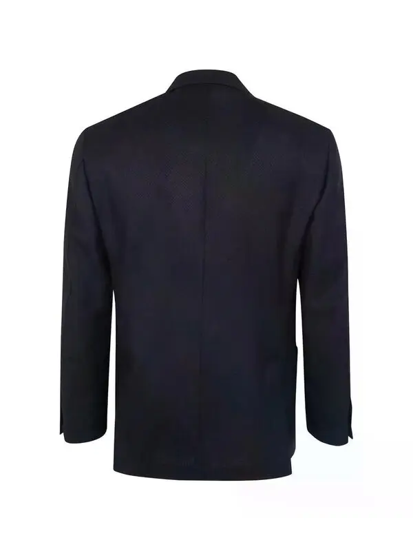 LARDINI Herringbone-pattern Single-breasted Blazer