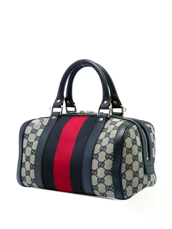 Gucci Small Gg Canvas Web Joy Boston Bag Satchel