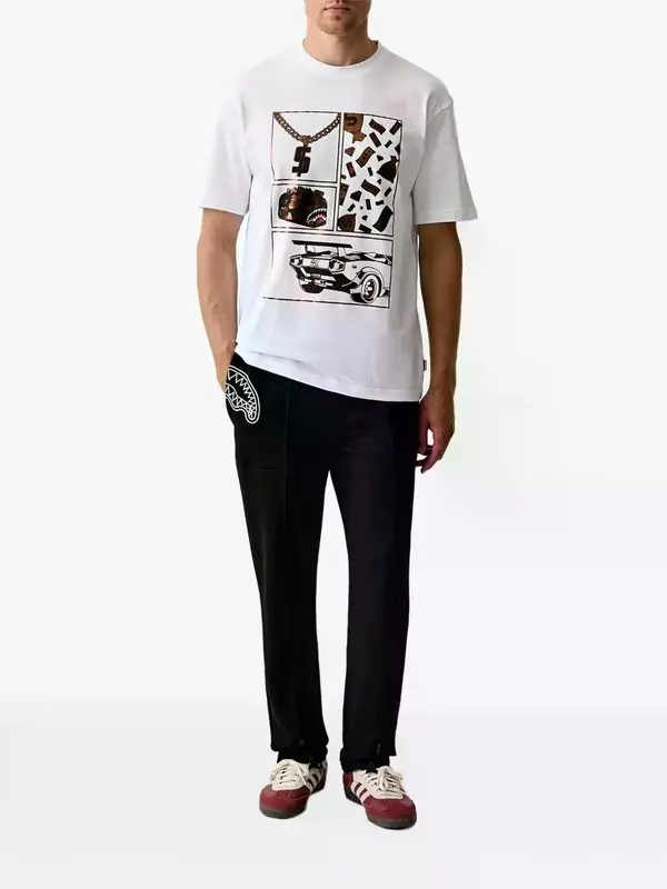 SPRAYGROUND Shark-print Track Pants - Black