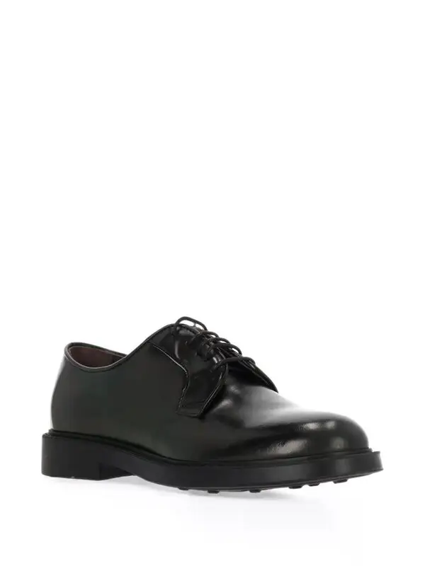BOEMOS Leather Derby Shoes - Black