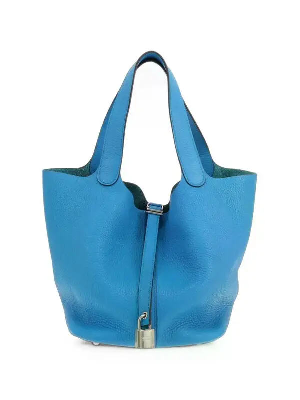 Hermès 2016 Picotin Clémence Tote Bag - Blue