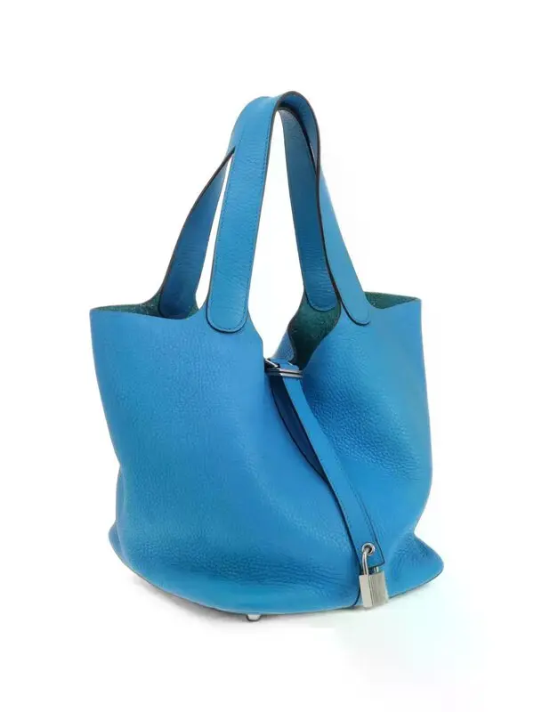 Hermès 2016 Picotin Clémence Tote Bag - Blue