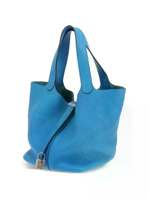 Hermès 2016 Picotin Clémence Tote Bag - Blue