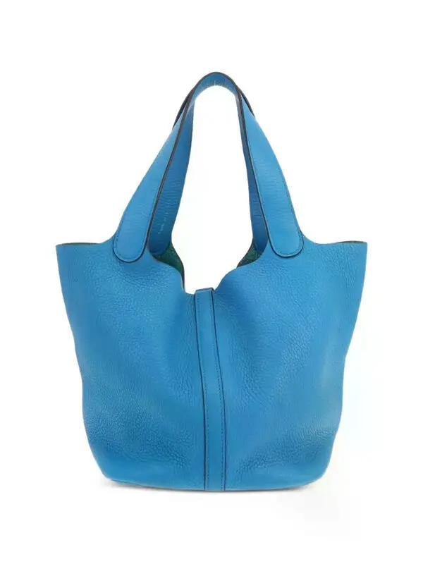 Hermès 2016 Picotin Clémence Tote Bag - Blue