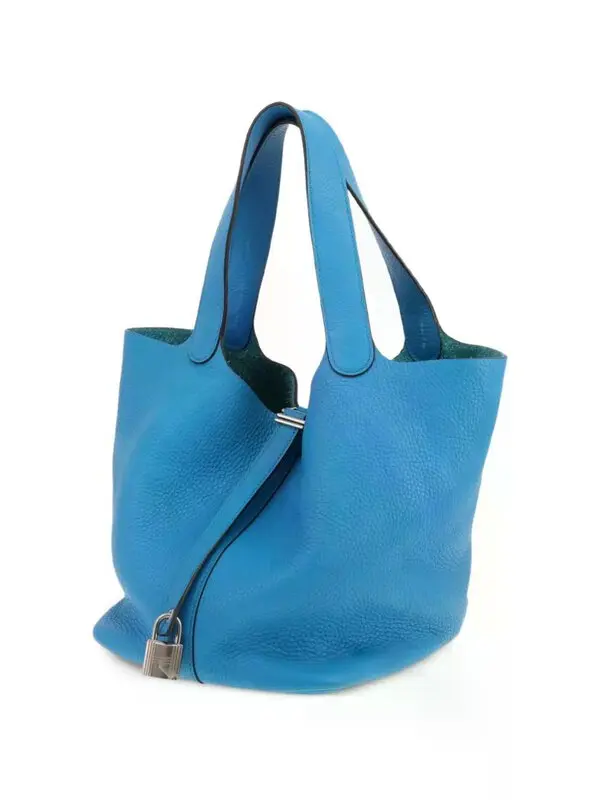 Hermès 2016 Picotin Clémence Tote Bag - Blue