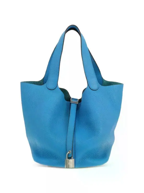 Hermès 2016 Picotin Clémence Tote Bag - Blue