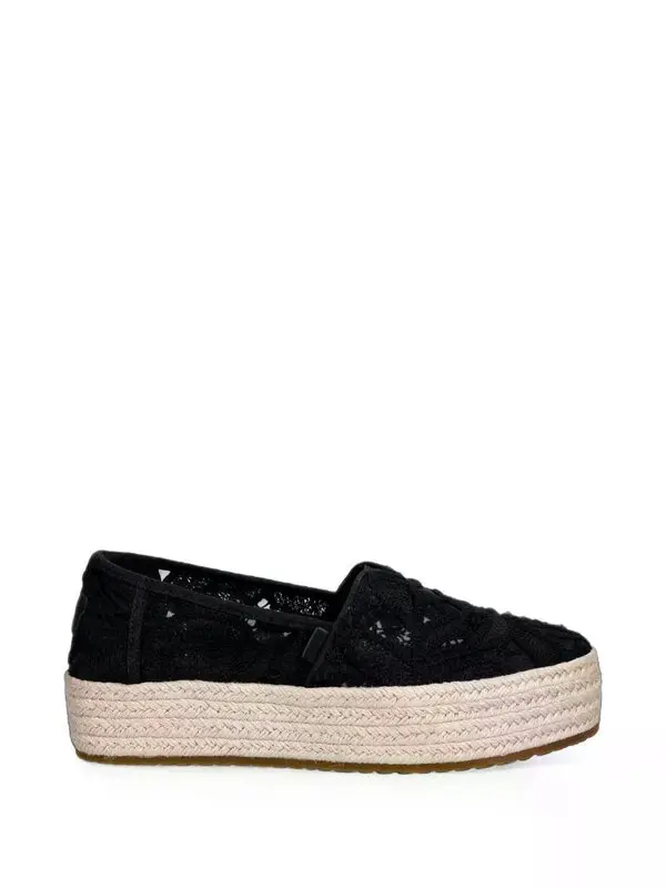 Toms Lace-embroidered Platform Espadrilles