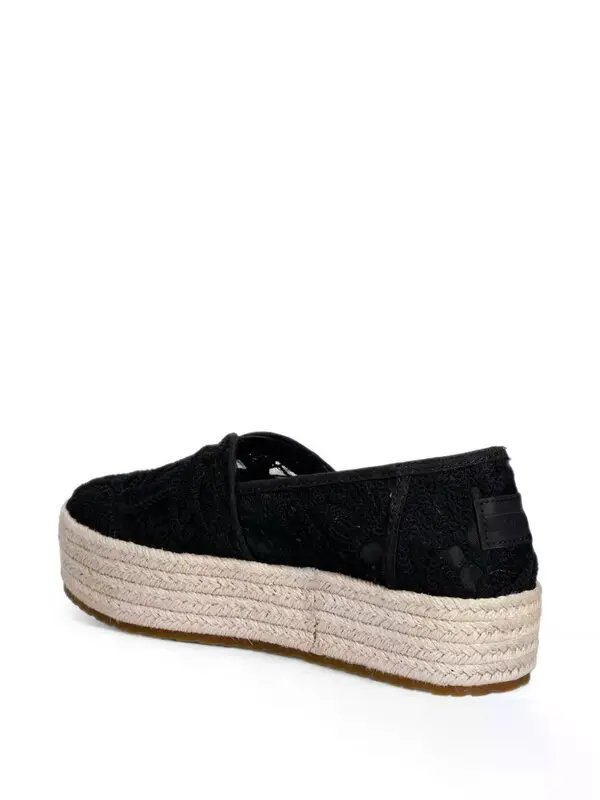 Toms Lace-embroidered Platform Espadrilles