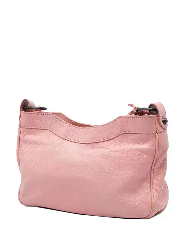 Balenciaga 2013 Lambskin Motocross Classic Hip Cross Body Bag - Pink