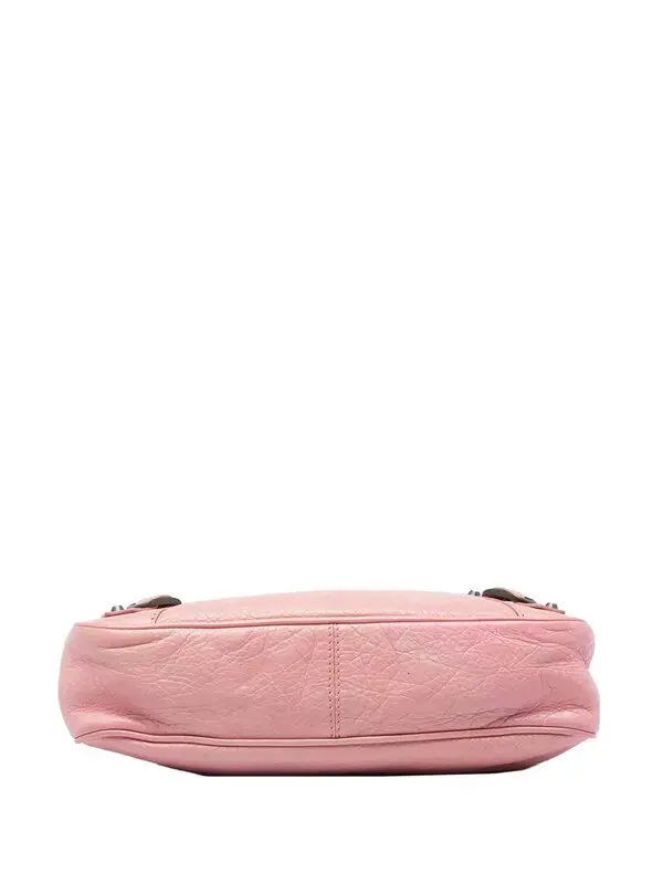 Balenciaga 2013 Lambskin Motocross Classic Hip Cross Body Bag - Pink