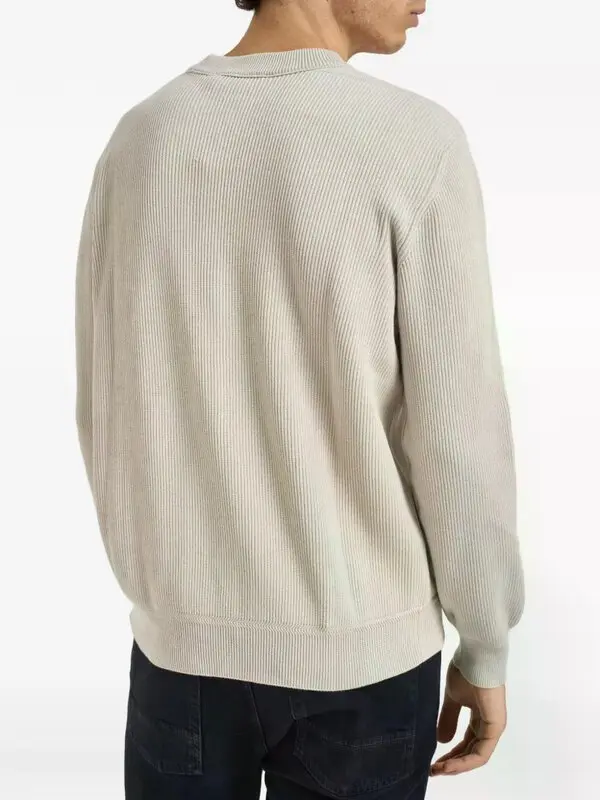 Stone Island Logo-patch Ribbed Pullover