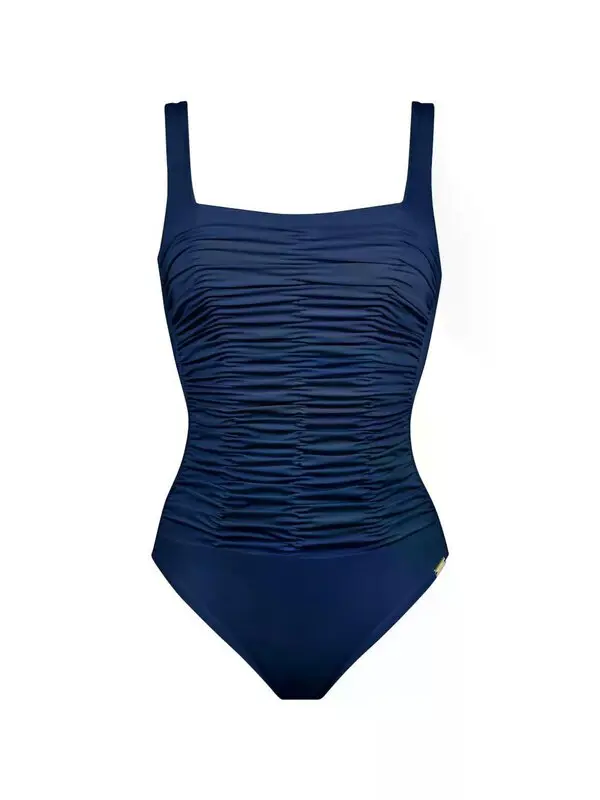MARYAN MEHLHORN Ruched Swimsuit - Blue