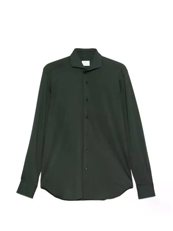 XACUS Button-fastening Long-sleeve Shirt - Green