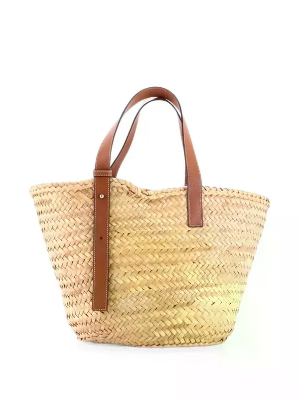 Loewe Medium Basket Raffia Tote Bag