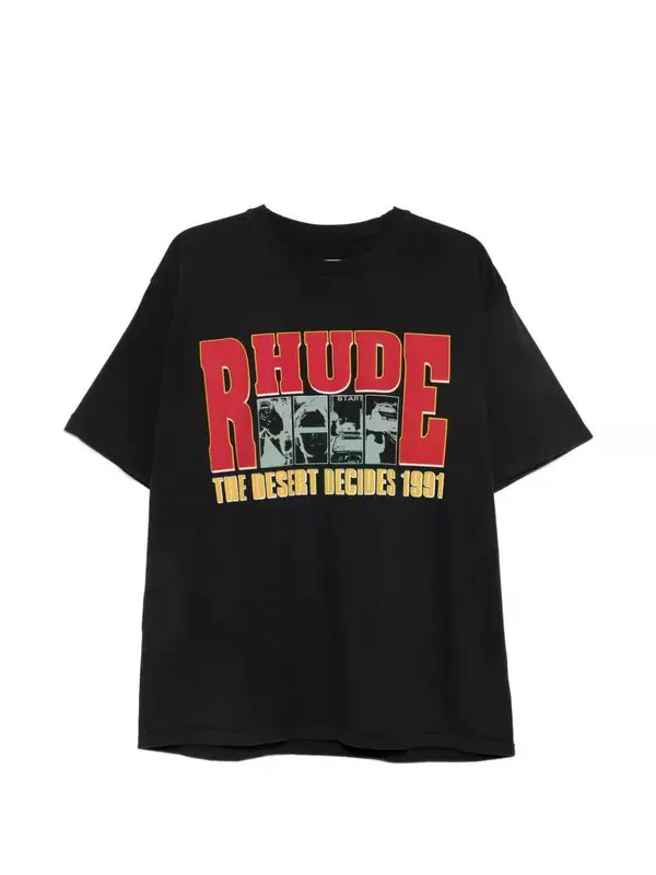 Rhude Desert Decides Graphic-print T-shirt - Black