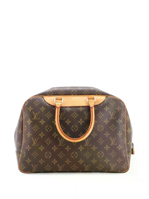 LOUIS VUITTON Deauville Monogram Canvas Handbag - Brown