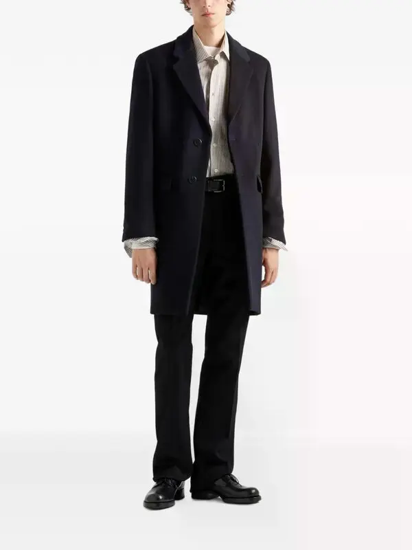 Prada Single-breasted Wool And Cashmere Coat