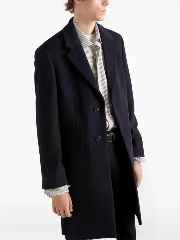Prada Single-breasted Wool And Cashmere Coat
