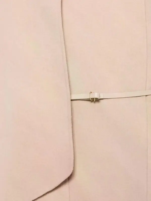 LUISA CERANO Belted Scarf-detail Overcoat