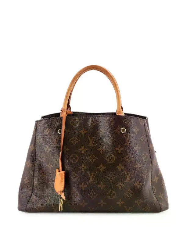 LOUIS VUITTON Monogram Canvas Montaigne Mm Tote Bag