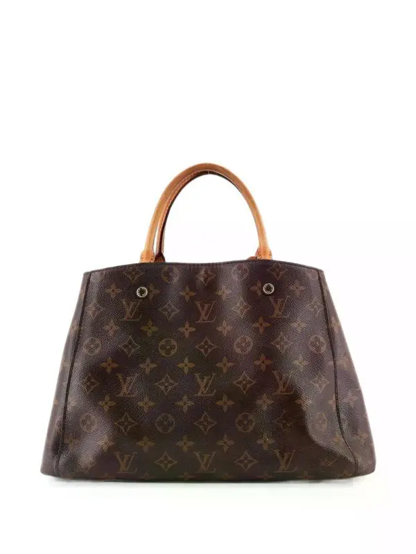 LOUIS VUITTON Monogram Canvas Montaigne Mm Tote Bag