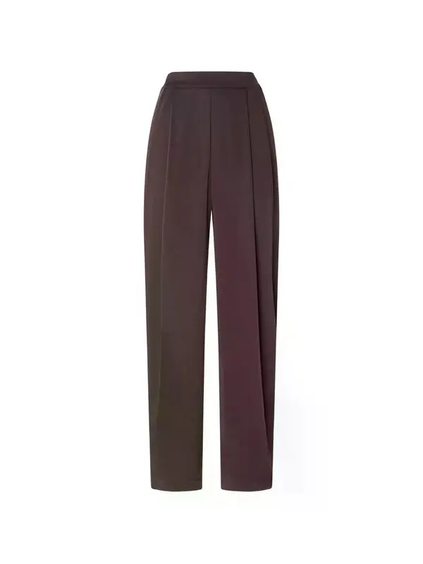 Pinko Satin Finish Pleated Wide-leg Trousers